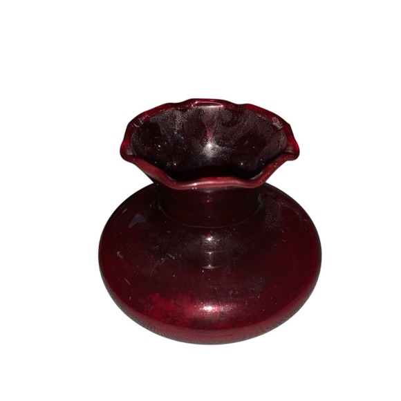 Anchor Hocking | Accents | Anchor Hocking Royal Ruby Red Ruffled Small ...